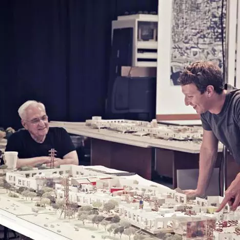 Frank Gehry yn dylunio pencadlys Facebook newydd