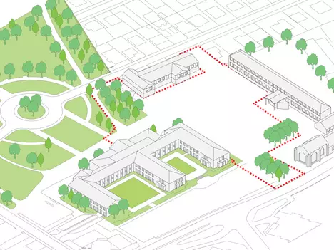 dezeen_Gymnasium ma Town Hall esplanade e LAN Architecture_Axonometric