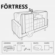 IKEA Russia mendesain benteng untuk anak-anak dalam keadaan terkunci