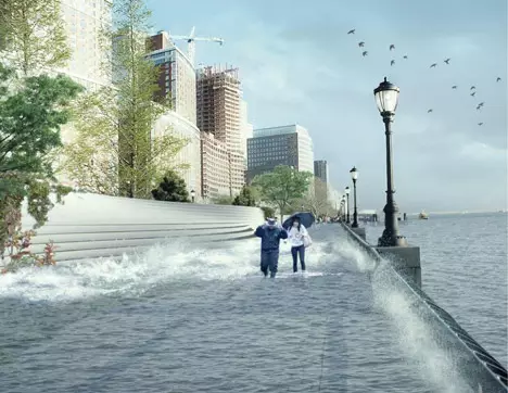 Big U Manhattan oversvømmelsesforsvar af BIG and One Architecture