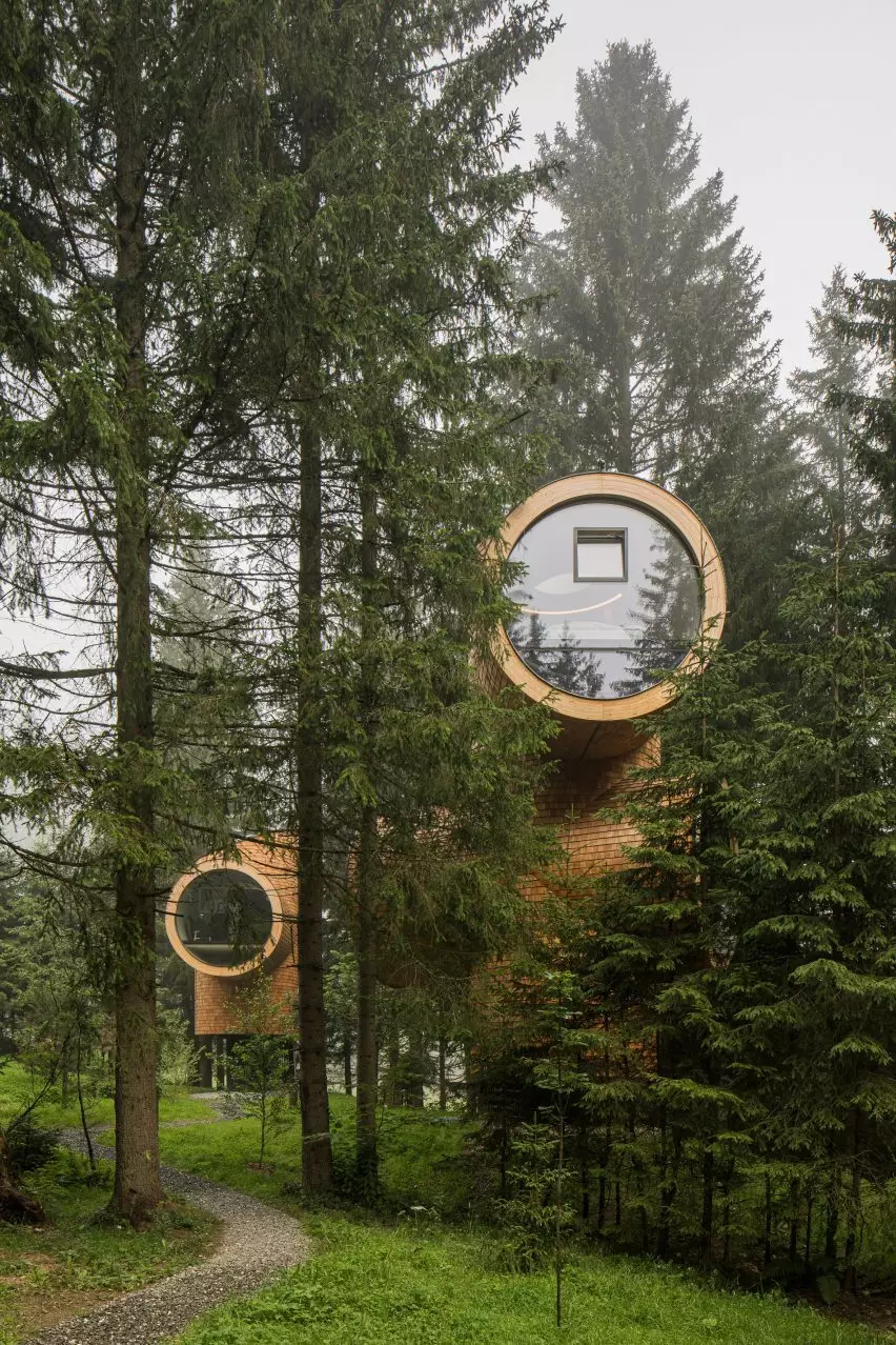 Habitaciones de hotel Treehouse en Austria por Precht