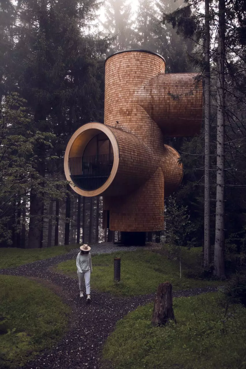 غرفة فندق Treehouse في مطعم Steirereck am Pogusch