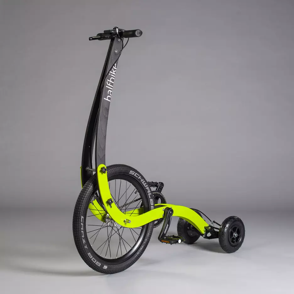 Halfbike 2.1 od Kolelinia, cyklistický produktový dizajnový kickstarter, ktorý sa rozbehol