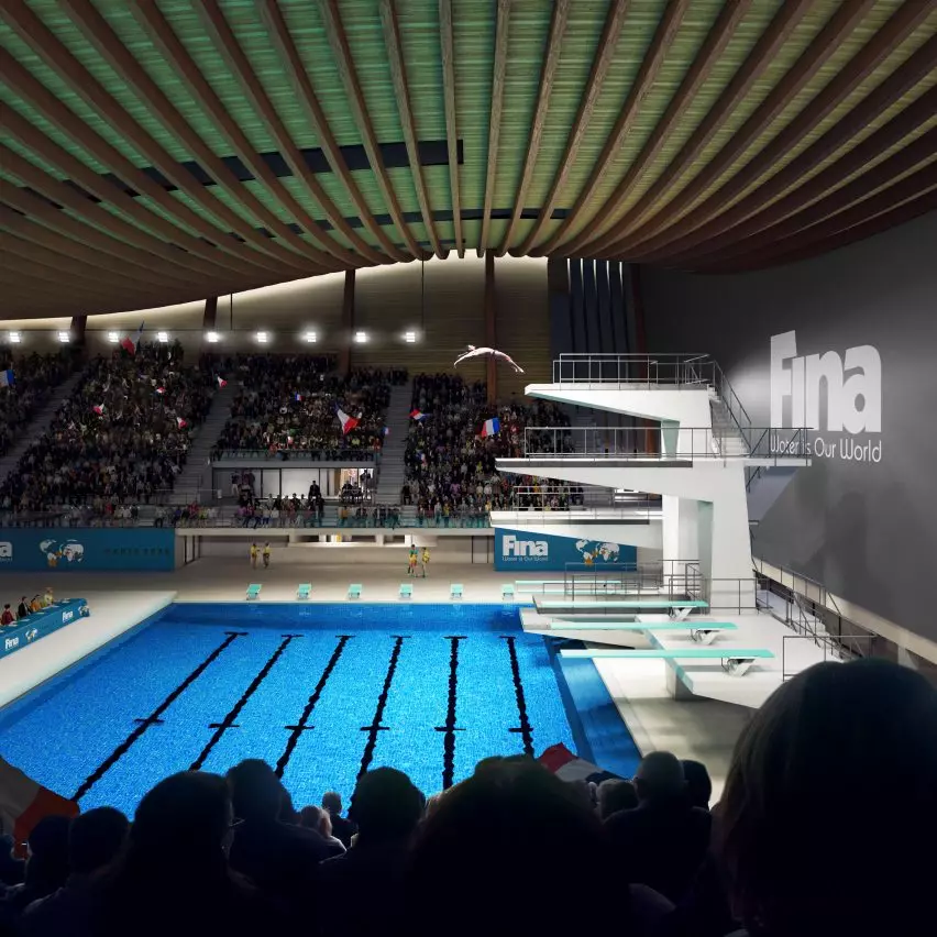 Paris 2024 Olympics Aquatic Center af VenhoevenCS og Ateliers 2/3/4/