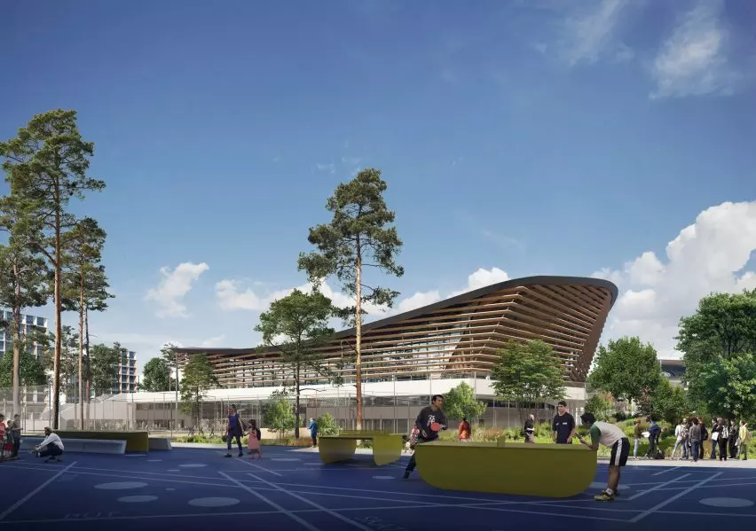 Paris 2024 Olympics Aquatic Center by VenhoevenCS and Ateliers 2/3/4/