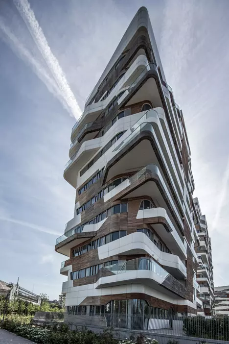 City Life Milano av Zaha Hadid och Libeskind