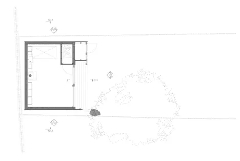 ຫໍນັກຂຽນທີ່ມີ facade cedar ສ່ອງແສງໂດຍ Weston Surman & Deane