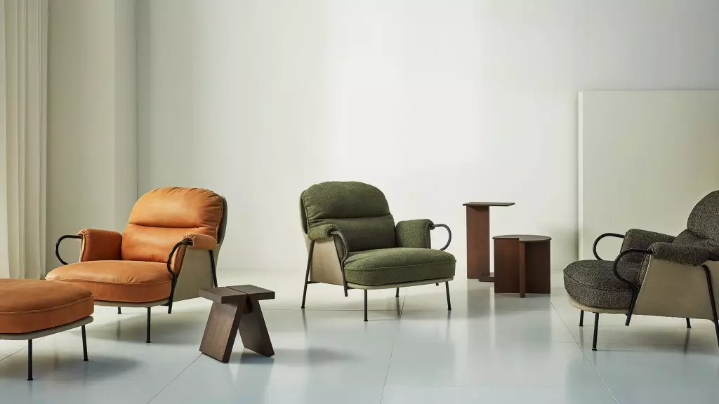 Lyra lounge chair ni Andreas Engesvik para sa Fogia Showroom