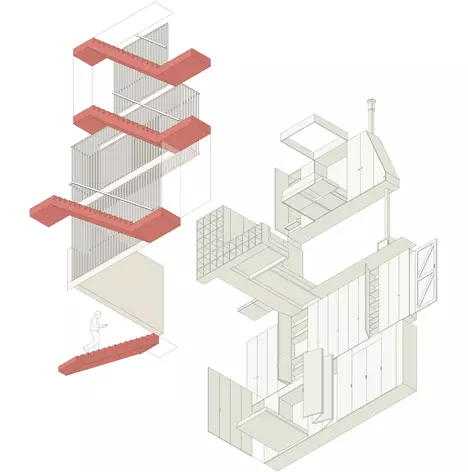 Fale Submariners saunia e Jonathan Tuckey Design