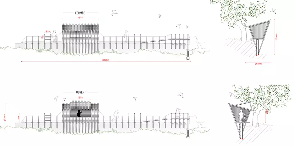 casa-no-muro-saperlipopette-les-architectes-martial-marquet-architecture-kućica na drvetu-drvo-djeca-portugal-elevations_dezeen_2