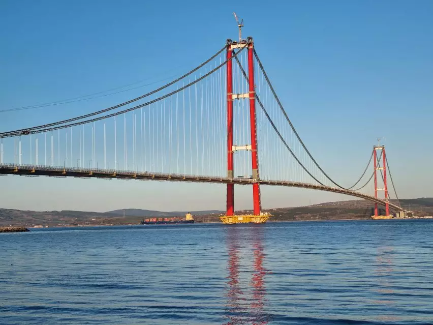 Le pont Çanakkale de 1915 en Turquie