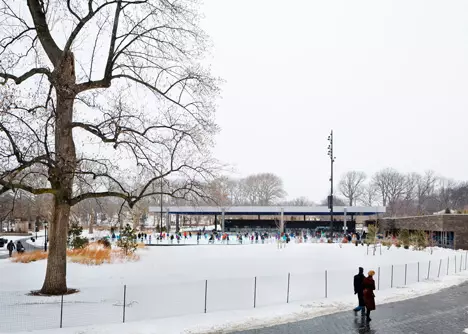 LeFrak Center at Lakeside door Tod Williams Billie Tsien Architects