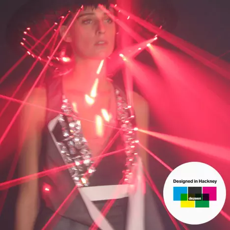 laser dress by Hussein Chalayan