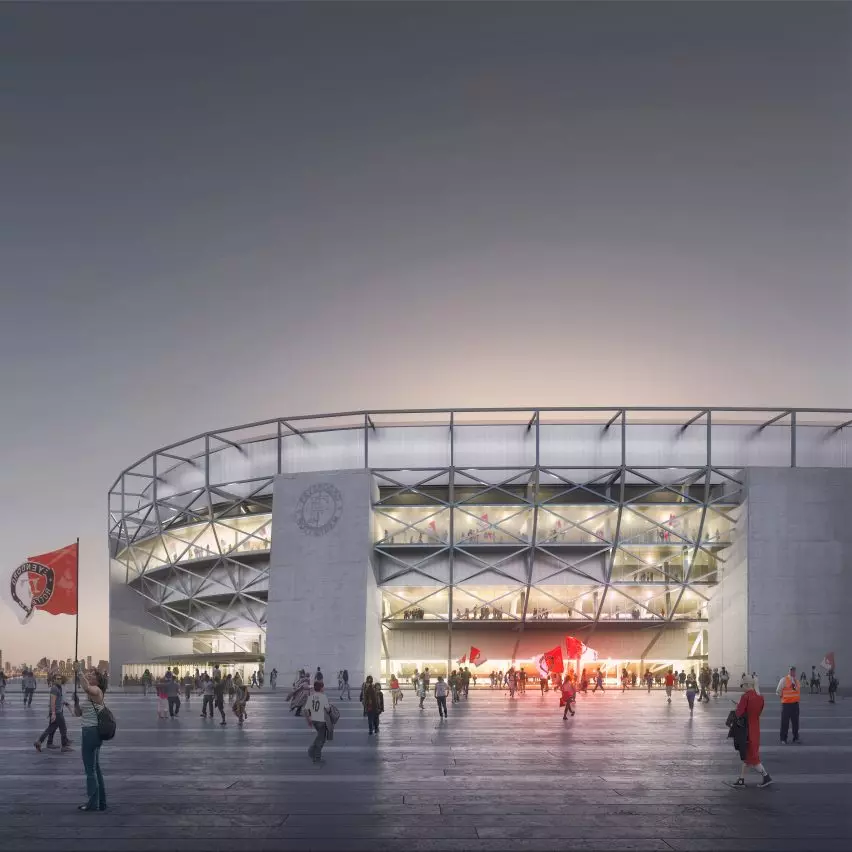 Stadiumi Feyenoord në Roterdam nga OMA