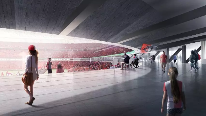 Stadiumi Feyenoord në Roterdam nga OMA