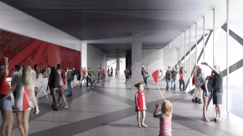 Stadiumi Feyenoord në Roterdam nga OMA