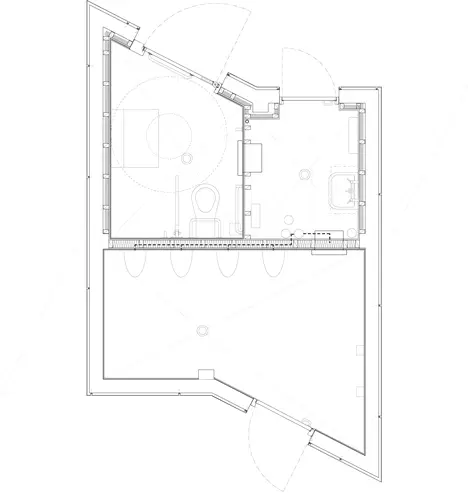 Paviljong-planløsning av Wembley WC Pavilion Project av Gort Scott