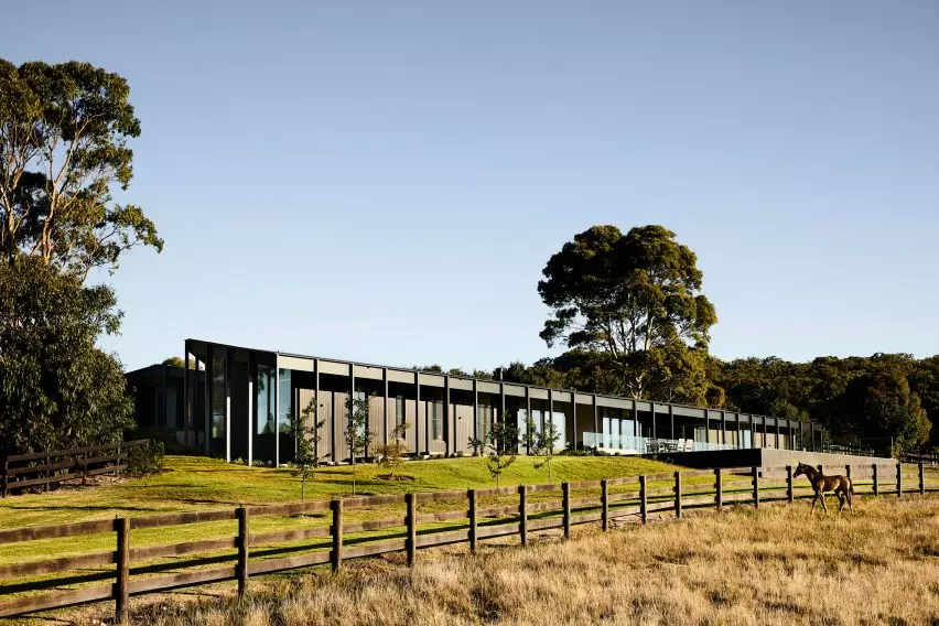 La Red Hill Farm House di Carr si ispira al modernismo e all'architettura agricola