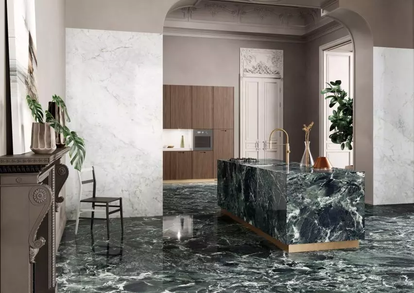 Aosta Green Marble mill-firxa ta 'madum MaxFine ta' Fabbrica Marmi e Graniti