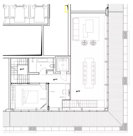 Square Compositions Penthouse by Pitsou Kedem Architects