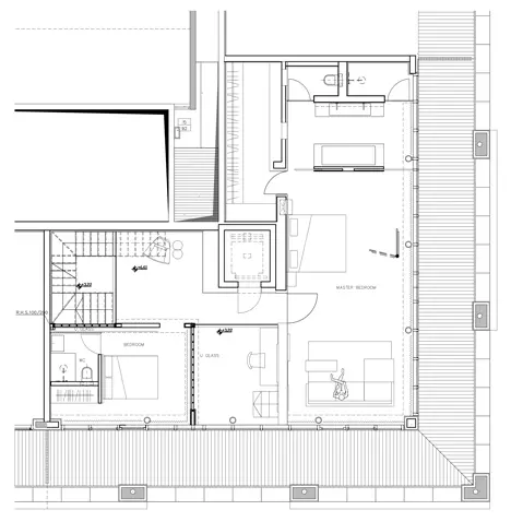 Pitsou Kedem Architects 的方形组合顶层公寓