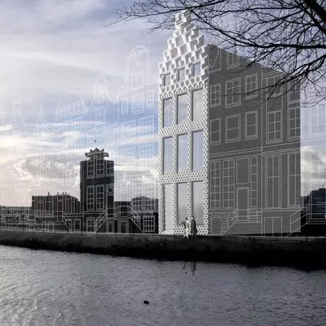 Baetsi ba meralo ea Amsterdam ba rera ntlo ea kanale e hatisitsoeng ea 3D