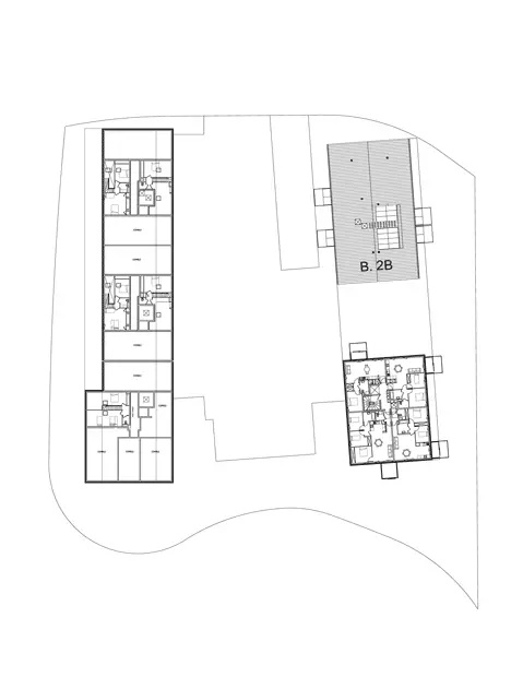 Tai Cymdeithasol Pradenn gan Block Architects