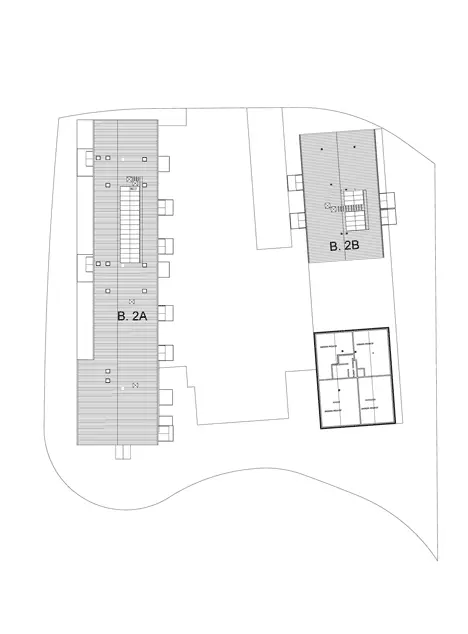 Tai Cymdeithasol Pradenn gan Block Architects