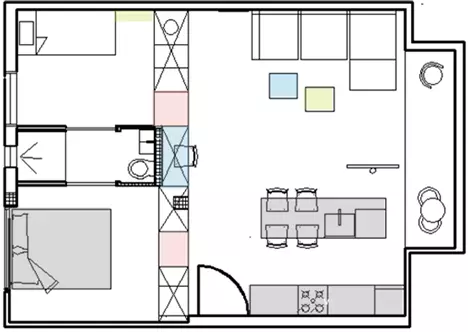 55 meter appartement in Tel Aviv door Maayan Zusman en Amir Navon