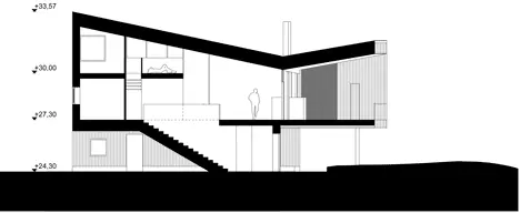 Timber-clad House M-M los ntawm Tuomas Siitonen qhwv ib ncig ntawm lub vaj tsev