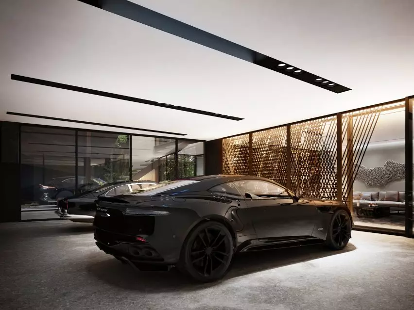Garajul casei Sylvan Rock de S3 Architecture și Aston Martin