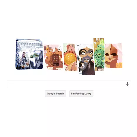 Google doodle mankalaza ny faha-161 taonan'i Antoni Gaudí