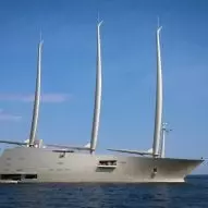 Yacht cu vele A de Philippe Starck