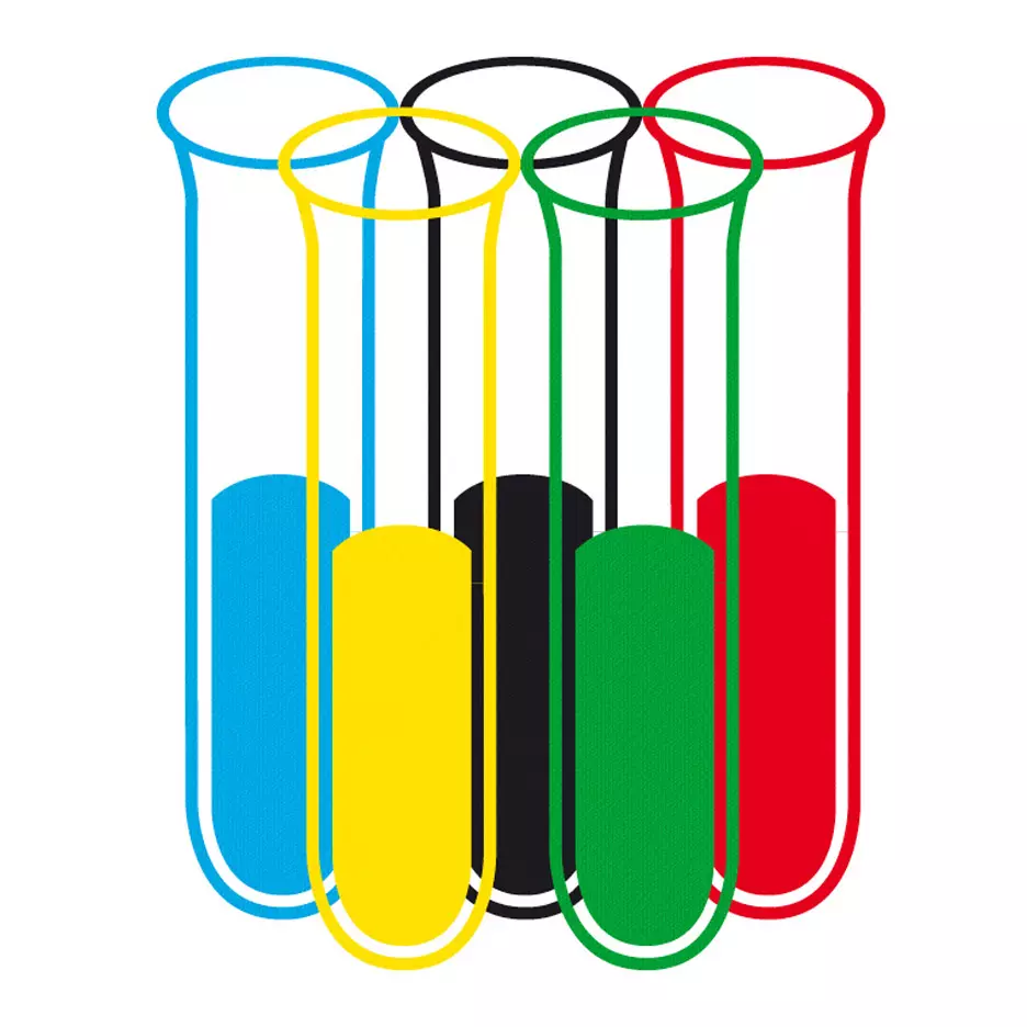 Refonte du drapeau olympique par Bjoern Karnebogen