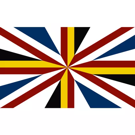 Alternativa mönster föreslagna för Union Jack-flaggan utan Skottland