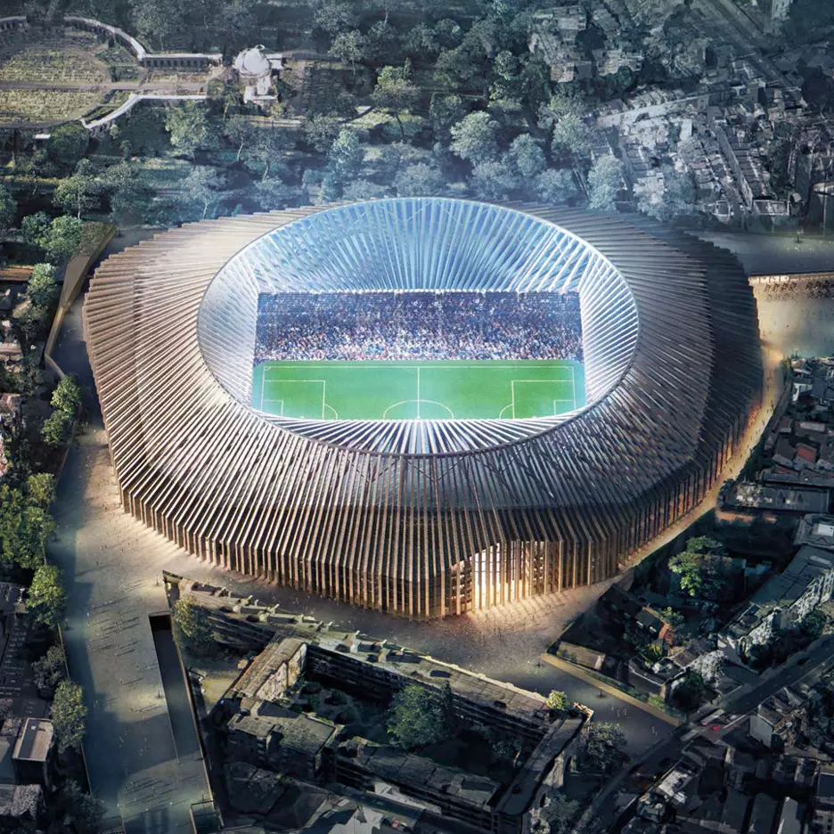 Herzog & de Meuron ṣafihan awọn ero tuntun fun atunkọ bọọlu afẹsẹgba Chelsea