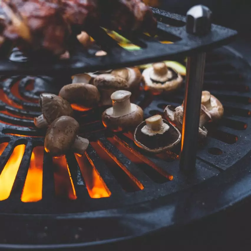 Tine grill barbecue ilchuspóireach le Noori