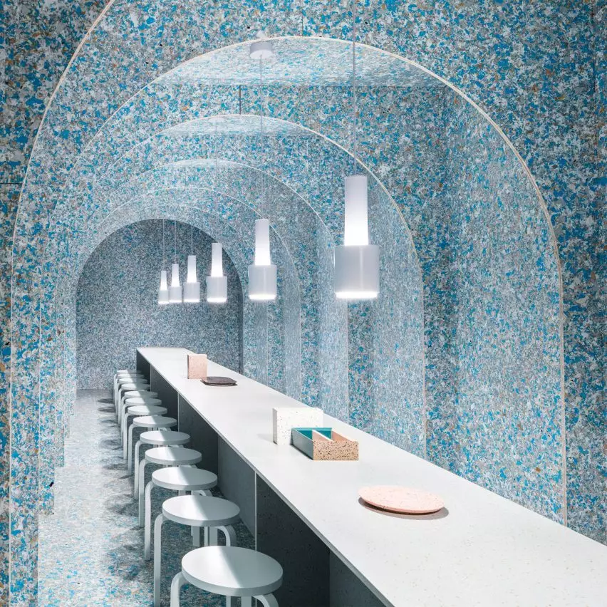 Las 10 mejores instalaciones de Dezeen de 2018: Zero Waste Bistro, EE. UU., por el Instituto Cultural de Finlandia