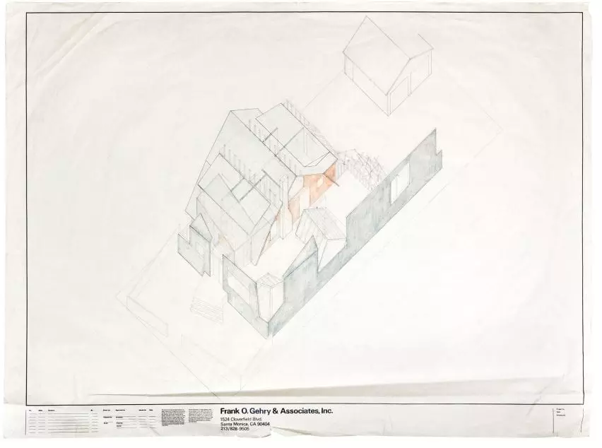 Plano ng tahanan ni Gehry sa Santa Monica