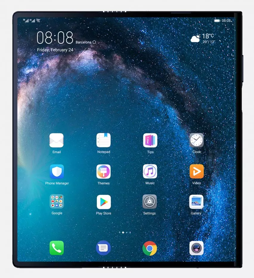 Huawei presenta el teléfono inteligente plegable Mate X