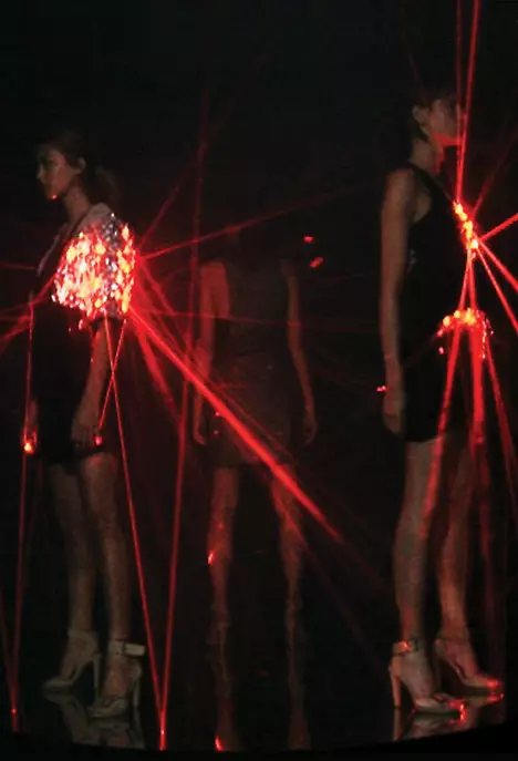 laser dress by Hussein Chalayan