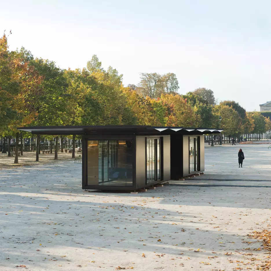 Instal·lació de quiosques al Jardin des Tuileries de Ronan i Erwan Bouroullec