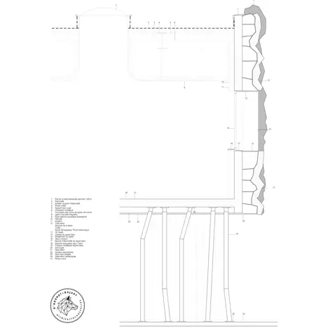 D'Houndt + Bajart द्वारा Le Roc Canteen