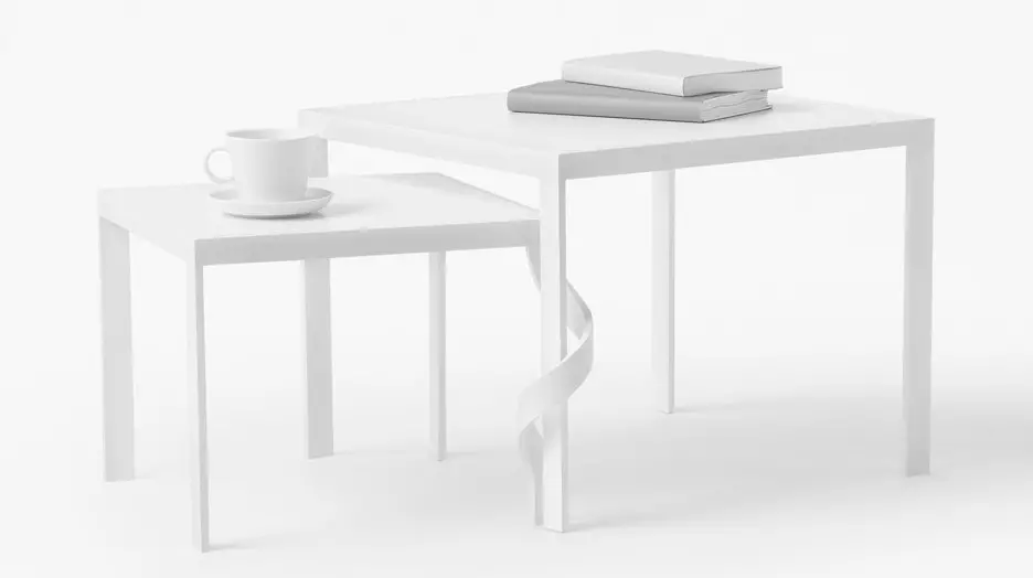 Tangle tafel deur Nendo vir Cappellini meubels Milan design week 2016