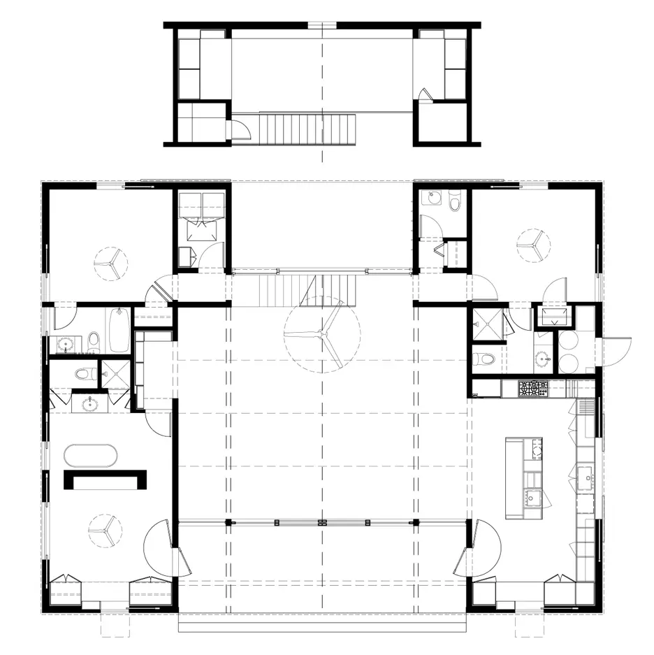 Conversão residencial Hupomone Ranch por Turnbull Griffin Haesloop no Vale do Chileno