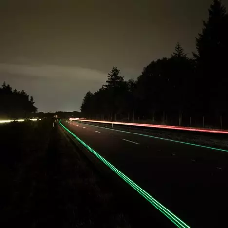 Linhas Brilhantes Smart Highway de Daan Roosegaarde