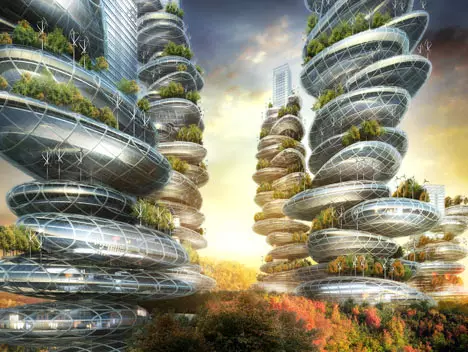 Asian Cairns ដោយ Vincent Callebaut