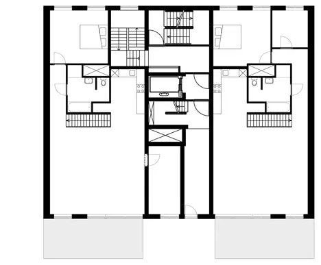 Drafitr'asa rihana voalohany amin'ny tilikambo Turquoise nataon'i NL Architects izay mihemotra mba hamorona lavarangana masoandro