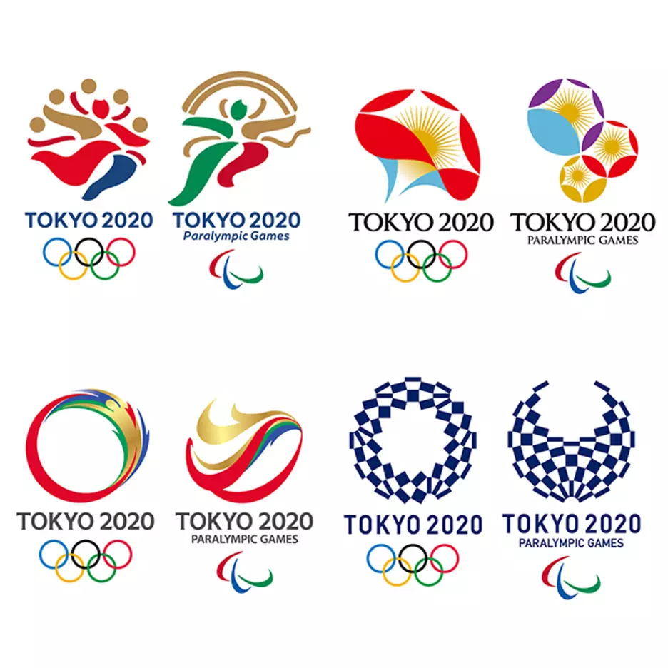 Modelet grafike të logos në listën e ngushtë për Lojërat Olimpike Tokio 2020 në Japoni
