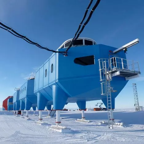 Halley VI Antarctic Research Station site na Hugh Broughton Architects